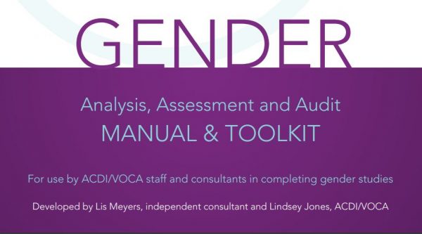 Gender Analysis, Assessment and Audit Manual & Toolkit - ACDI/VOCA